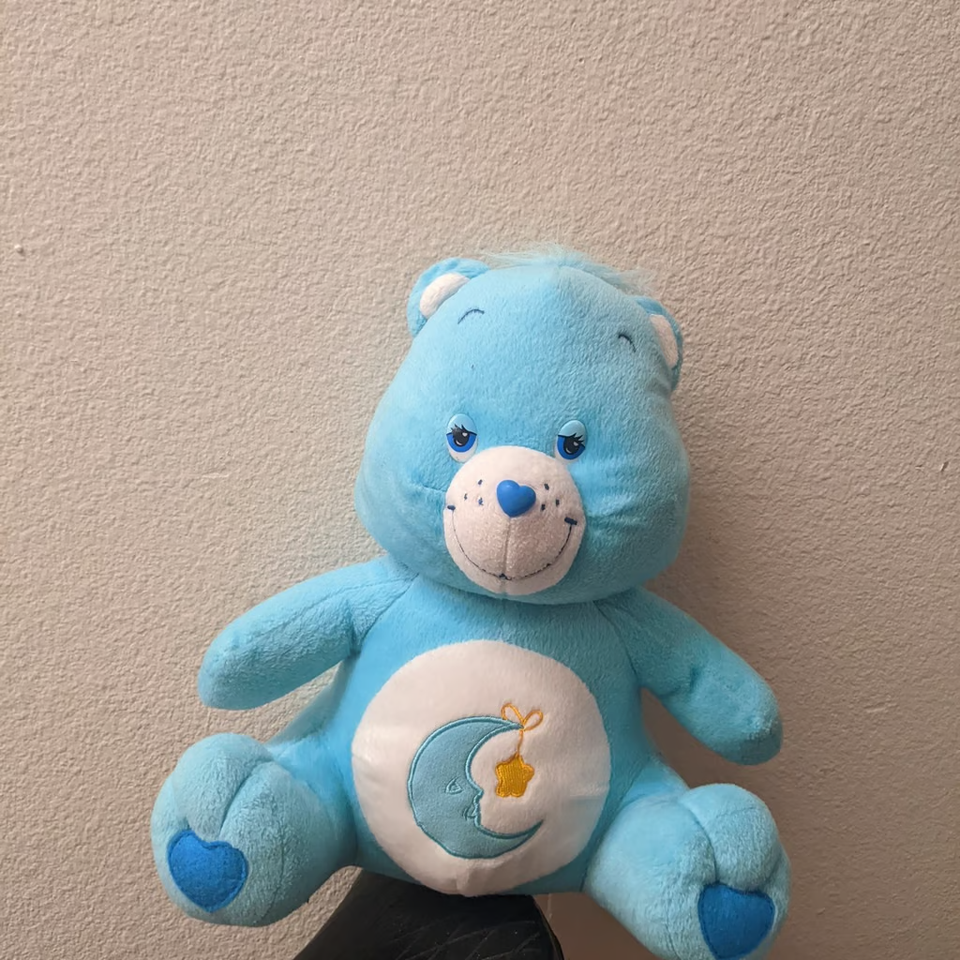 2003 Care Bears Bedtime Bear NANCO Sitting PLUSH 14'' Moon Star | eBay