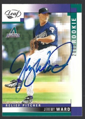 Jeremy Ward 2003 Leaf Baseball #302 IP autograph signed card | eBay