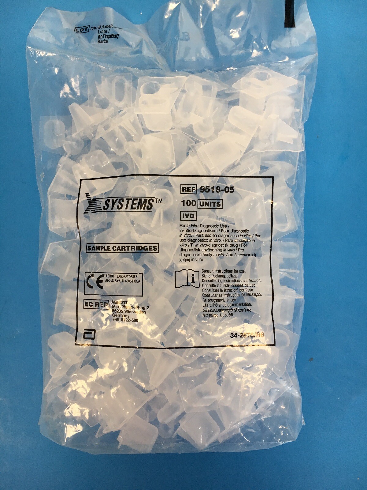 Abbott X Systems Sample Cartridges REF 9518-05 (Package of 100) | eBay