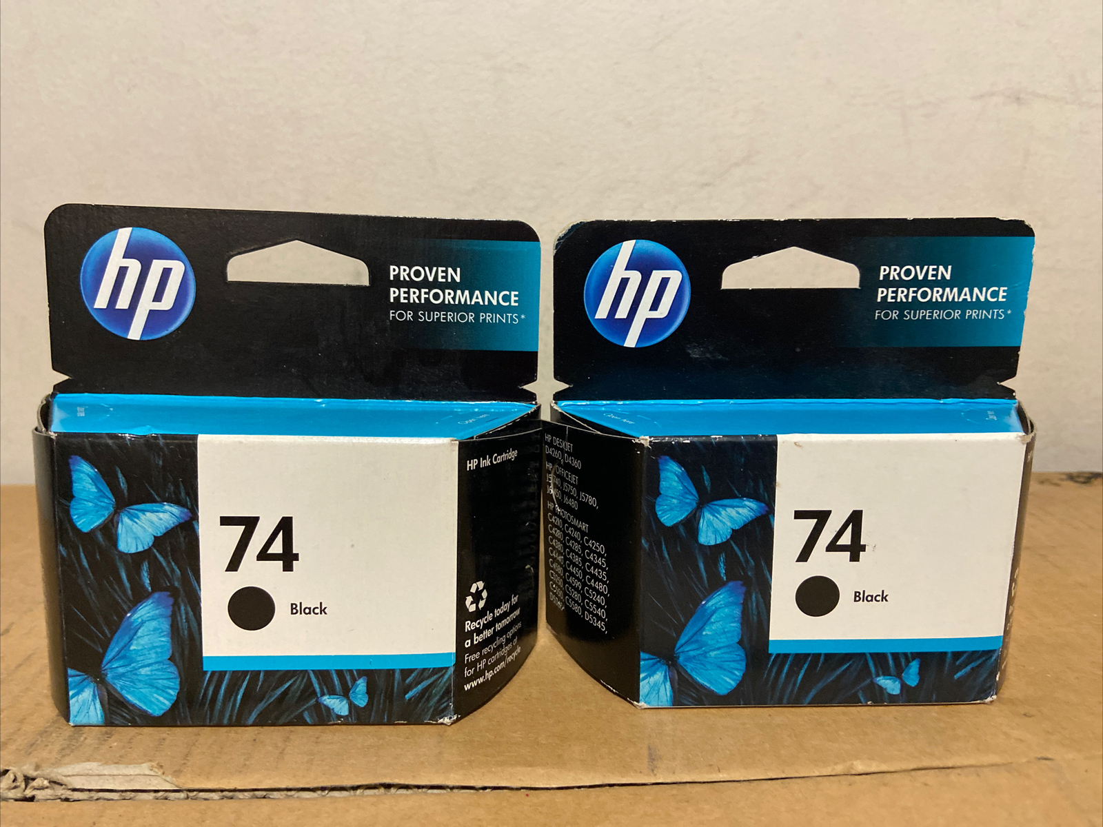 Lot Of 2 Genuine hp CB335WN (74) Black Expired: 2013/2014 | eBay