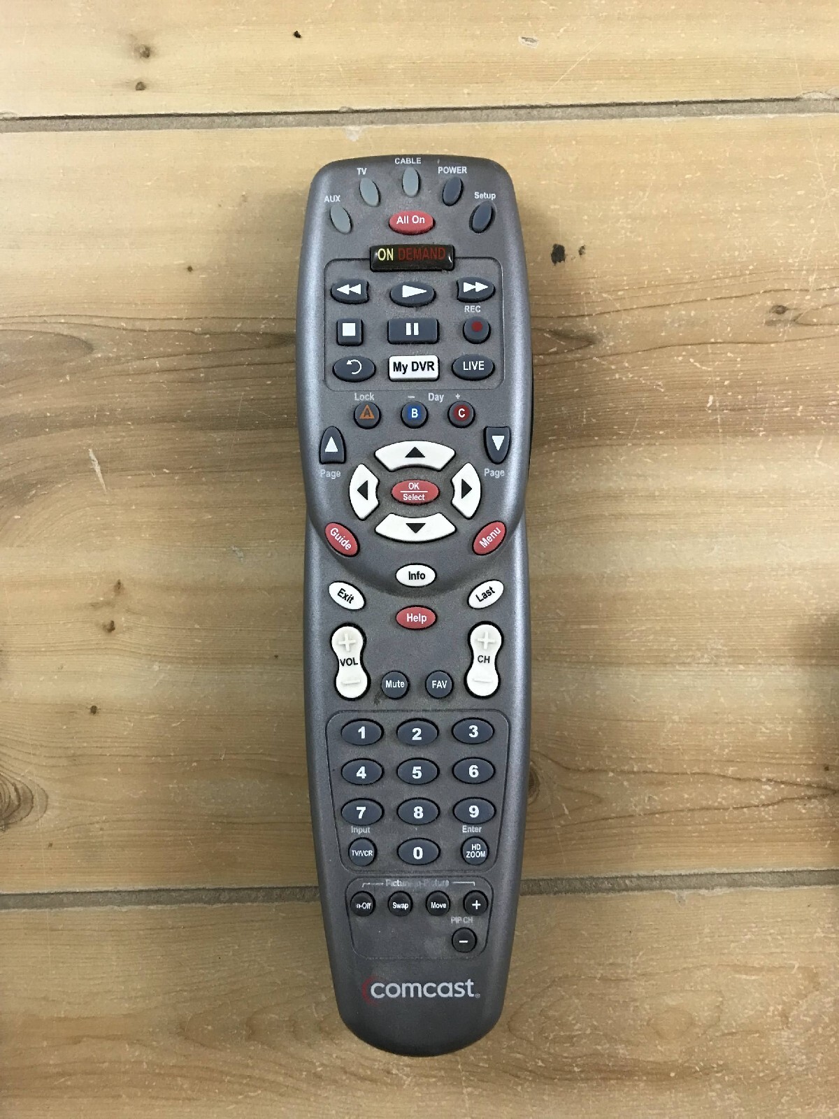XFINITY REMOTE CONTROL #1167ABC0-0001-R C113004 COMCAST CABLE BOX HDTV ...