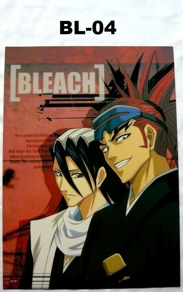 BLEACH - Poster / Print - RENJI ABARAI + BYAKUYU KUCHIKI - 15" x 21" | eBay