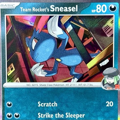 Team Rocket's Sneasel - HOLO - Pokémon TCG - DRI - 128/182 - RARE ~ NM ...