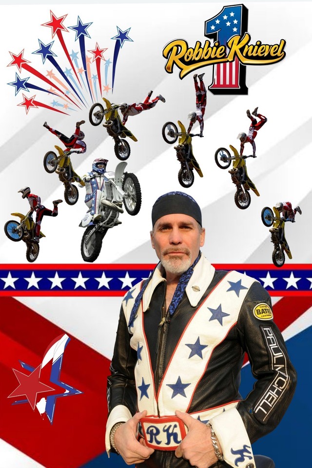 1974 Evel Knievel Orange County Jump Poster! Rare Daredevil Stunt Art ...