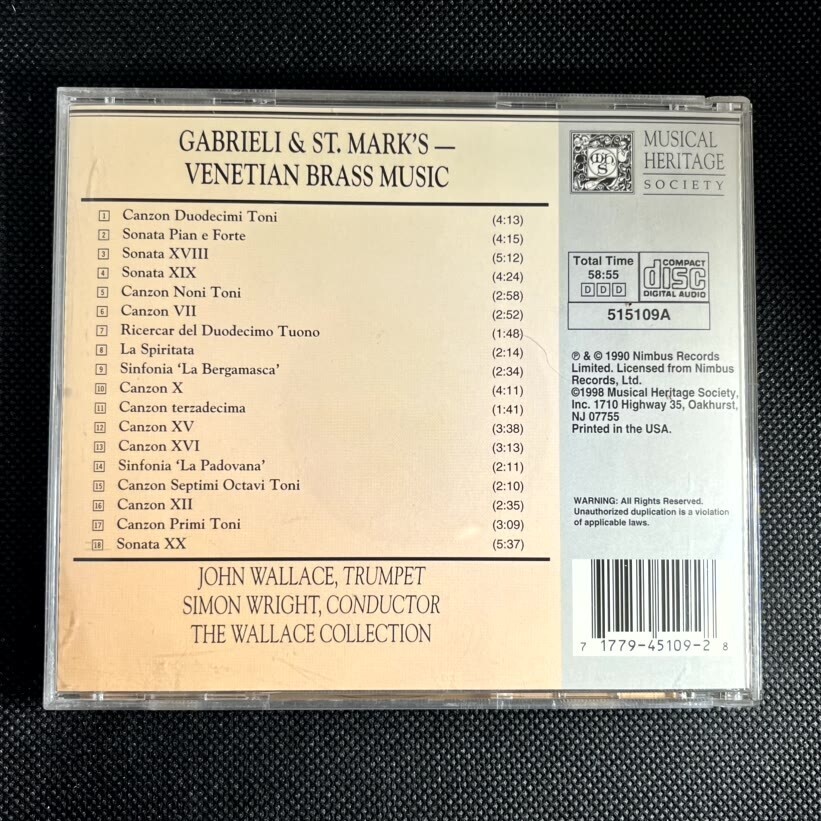 Mhs Renaissance Venice Brass Music Gabrieli Simon Wright Conductor ...