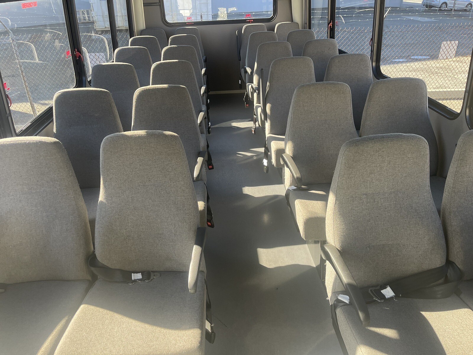 Ford Shuttle Bus Seat Cloth With Seat Belt And Bracket And Bold | Gray ...