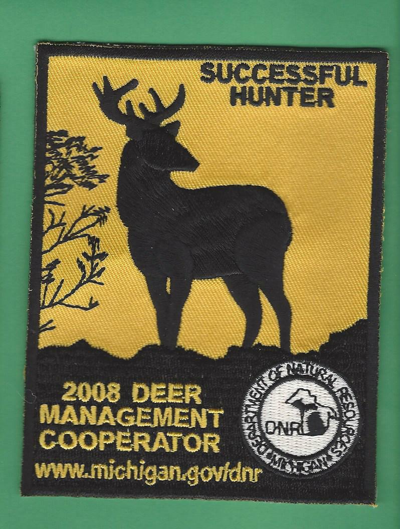 '08 ORIGINAL MICHIGAN DNR SUCCESSFUL DEER HUNTING PATCH | eBay