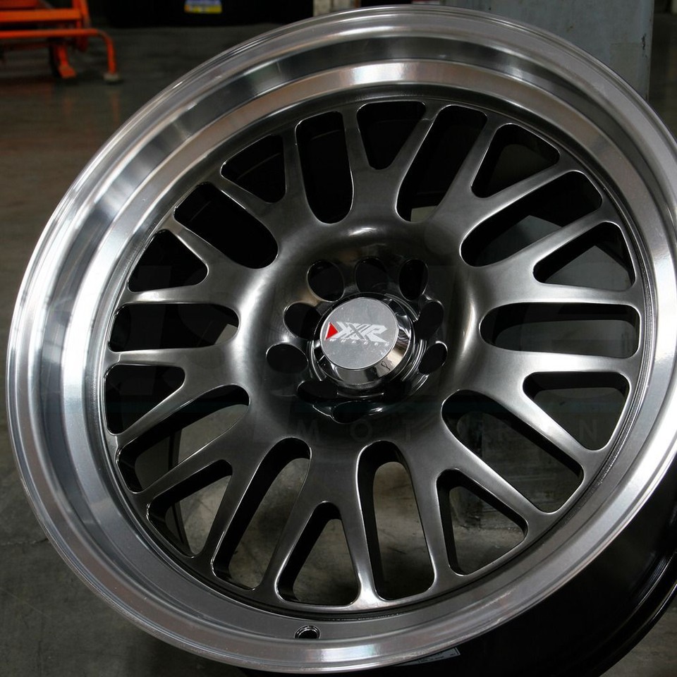15x8 XXR 531 4x100/4x114.3 0 Chromium Black ML Wheels Rims Set(4) 73.1 ...