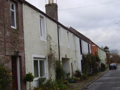 Photo 6x4 West Saltoun East Lothian Quaintly coloured house add ...