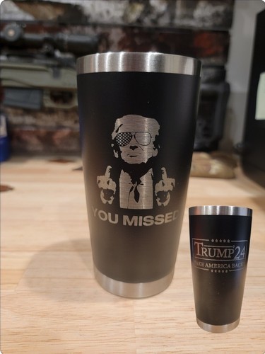 Trump Legend You Missed Double Sided 20oz Drink Tumbler Stainless ...
