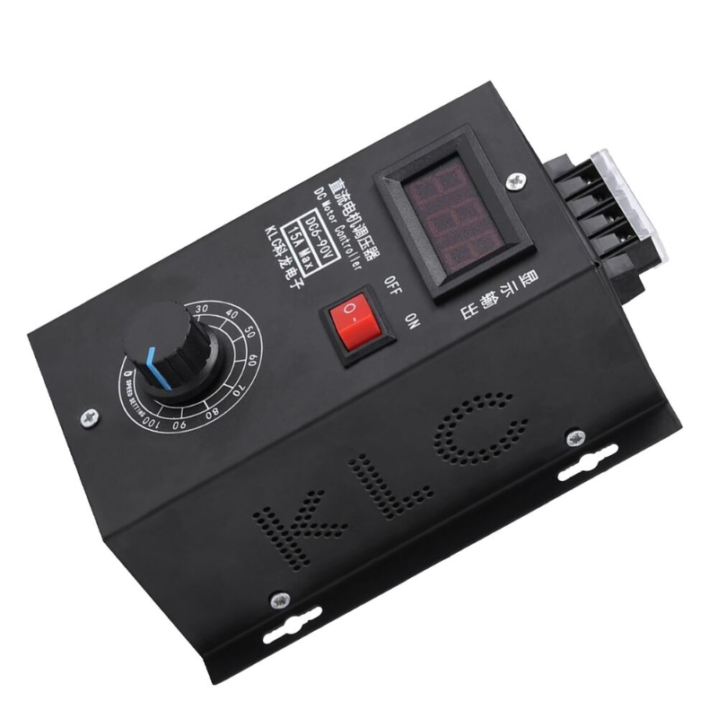 DC 6-90V PWM Motor DC Speed Controller Regulator PLC 15A Governor Volt ...