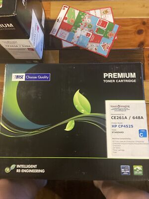 ECO RE-ENGINEERING PREMIUM TONER CARTRIDGE CE261A / HP 648A Cyan FOR HP ...