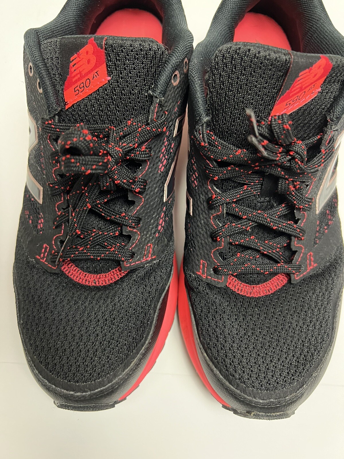 New Balance 590 Trail Running Shoes Black Red WT590LB… - Gem
