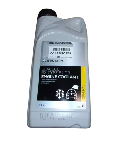 Renault Genuine Dacia Antifreeze Coolant 1L GLACEOL RX type E LDR ...