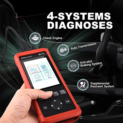 Millennium 90 Pro OBD2 Scanner, DIY Full OBD Function Car Code Reader ...