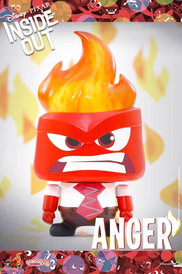 Cosbaby Inside Out Small Anger 10cm Figure Hot Toys Disney Pixar Movie ...