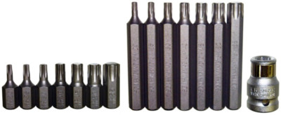 16 Piece Torx-r Insert Bit Set (10mm Hex) T&E Tools 91215 | eBay Australia