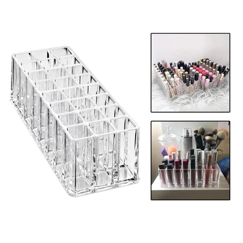 24 Grids Lipstick Holder Makeup Organizer Cosmetic Display Cases for ...