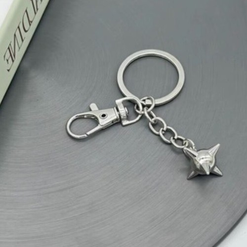 Gothic Fashion Spiky Ball Charm Keychain Key Ring Pendant Mace Shaped ...