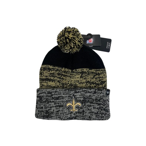 NFL New Orleans Saints Beanie/Winter Hat, '47 Brand, F-STATC20ACE-BK ...