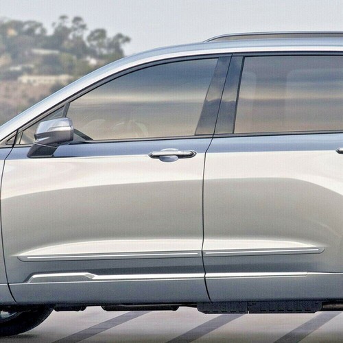 Fits: Cadillac XT6 2020-23 Painted Body Side Moldings w/ Chrome Inserts ...