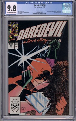 Daredevil #255 CGC 9.8 NM/MT Key 1st Typhoid Mary meeting 1988 Marvel ...