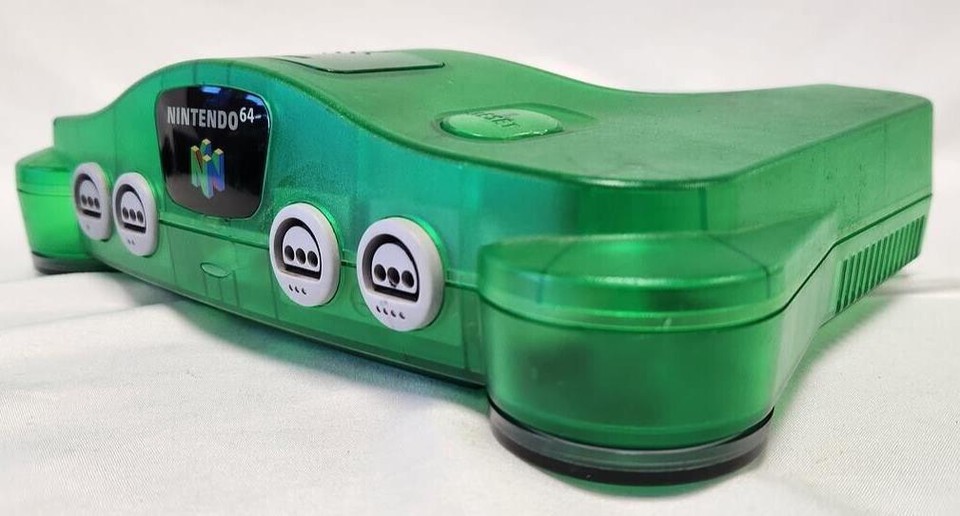 Vintage N64 Funtastic Jungle Translucent GREEN Nintendo-64 Gaming ...