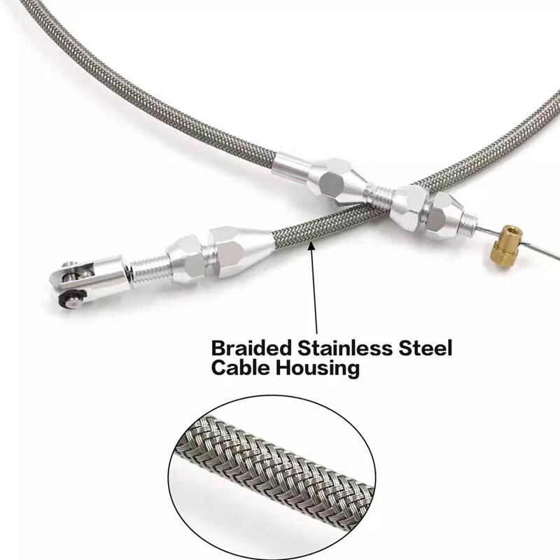 Durable 36" Long SUV Car Throttle Cable Braided Stainless Steel ...