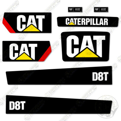 Fits Caterpillar D8T Kit Equipment Decals Tractor Crawler Dozer (New ...