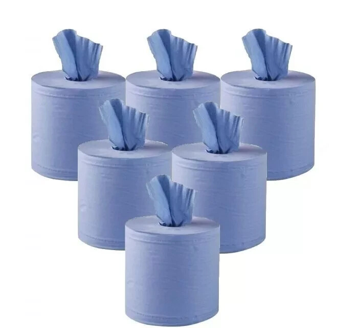 Blue rolls 12 Pack Blue Rolls Centrefeed Blue Roll 2 Ply Embossed Blue ...