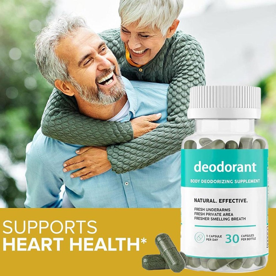 Deodorant Capsules, Natural Body Odor Remedy Supplement, Freshens ...