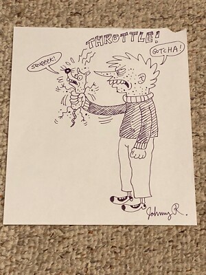 JOHNNY RYAN Signed ORIGINTAL ART SKETCH ANGRY YOUTH COMIX RARE!! | eBay
