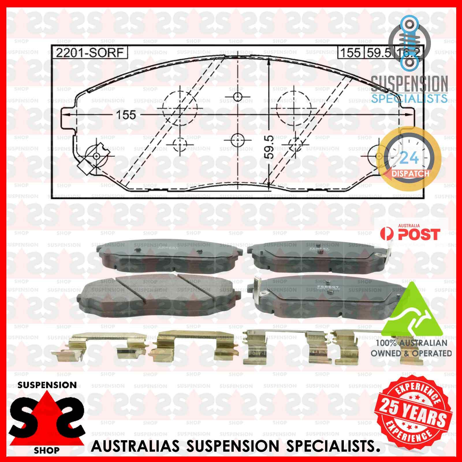 Front Axle Brake Pad Set, Disc Brake Suit KIA Sorento I (Jc) 3.3 V6 4WD ...