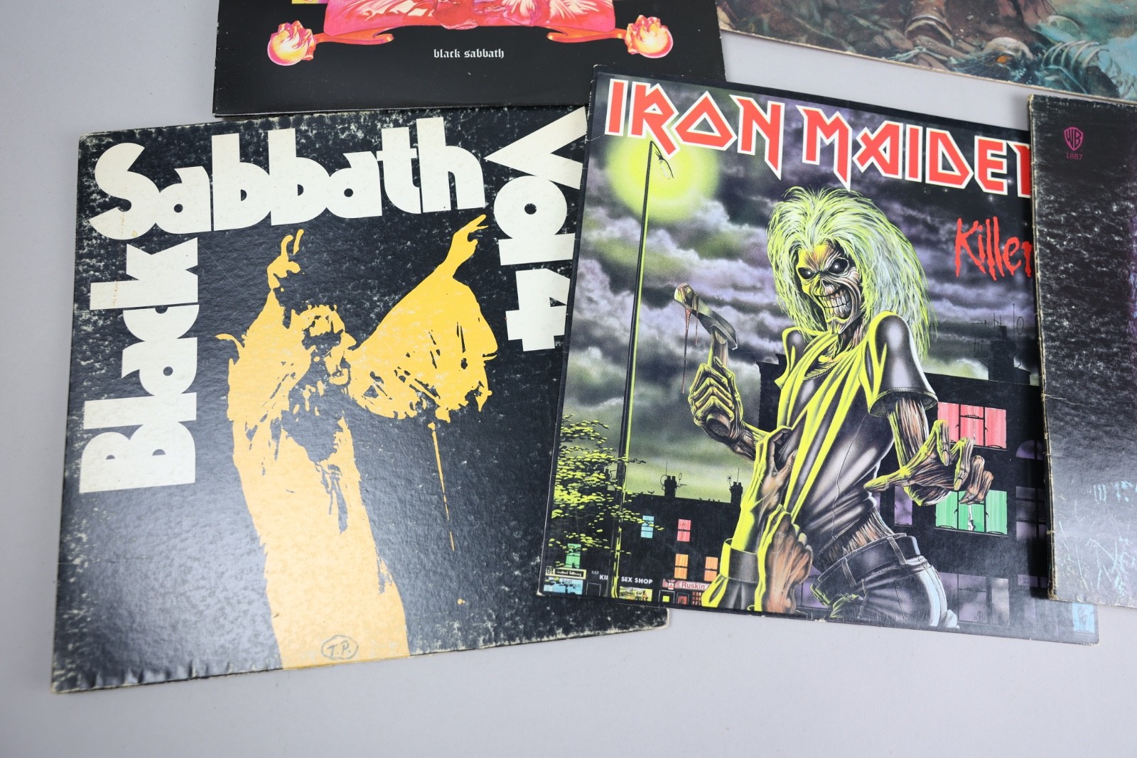 VTG LP Heavy Metal Vinyl Record Album COVERS ONLY Black Sabbath Iron ...