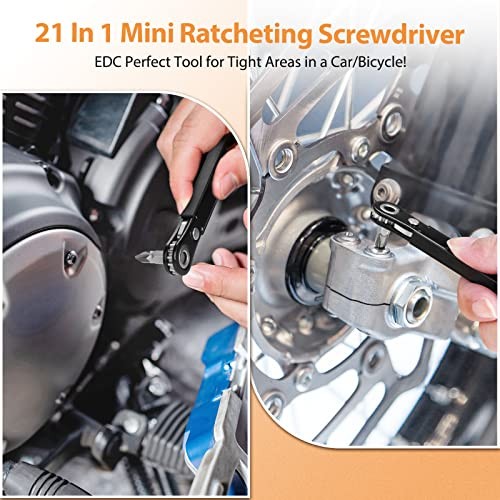 Angled Screwdriver 90 Degree Mini Ratcheting Tool Tight Space EDC Gift ...