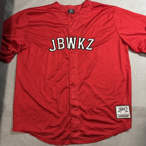 JBWKZ Jabbawockeez Gee Baseball Jersey Hip Hop Dance Red 4XL | eBay