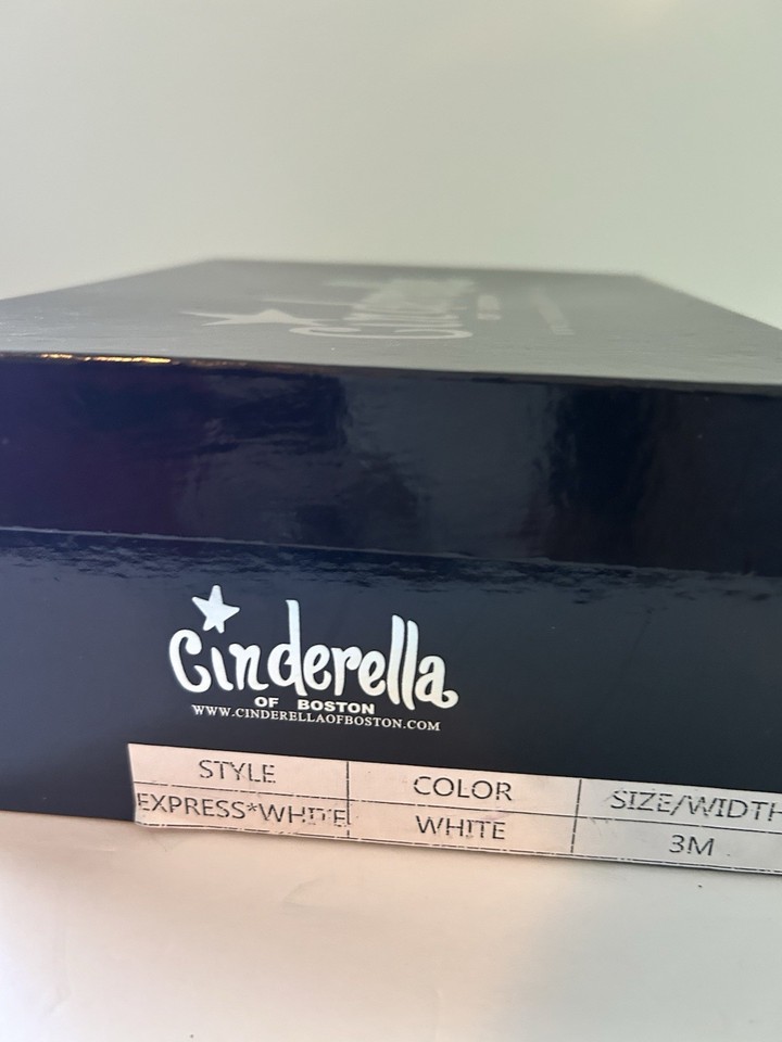 Cinderella of Boston Express White shoes 3M Brand New | eBay