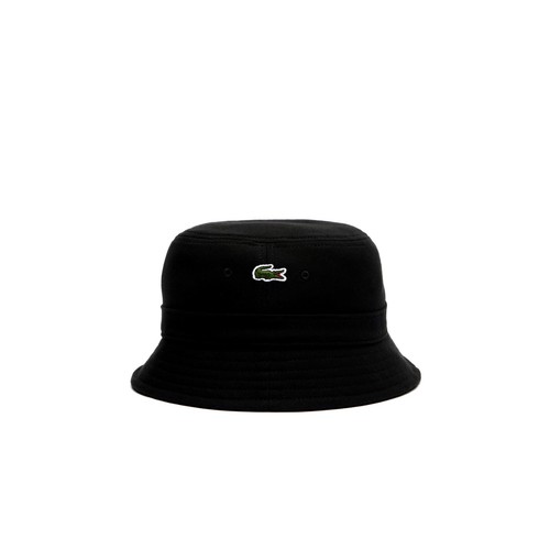 Lacoste Unisex Organic Cotton Bucket Hat- Black- M | eBay
