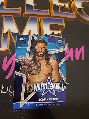 Topps WWE Roman Reigns Wrestlemania Wrestling Trading Card 2021 | eBay.de