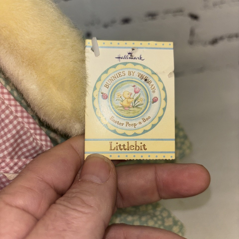 BUNNIES BY THE BAY HALLMARK LITTLEBIT EASTER PEEP-A-BOO BUNNY W/STAND ...