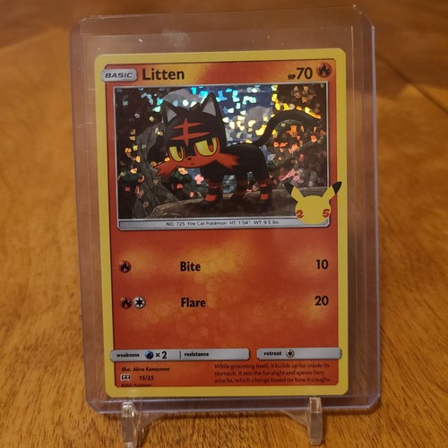 LITTEN 15/25 - Holo - Pokemon TCG 25th Anniversary McDonalds Promo - NM ...