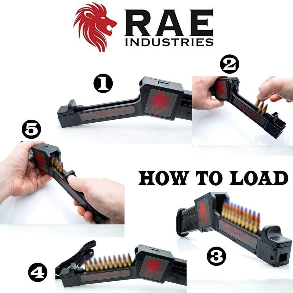 RAEIND Magazine Quick Ammo Speed Loader For Ruger 57 (5.7x28mm) Made In ...