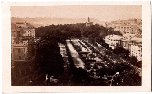 Cdv Gênes.Genova.Italie.Italia.Promenade de l'Aqua Sola.Photo Albuminée ...