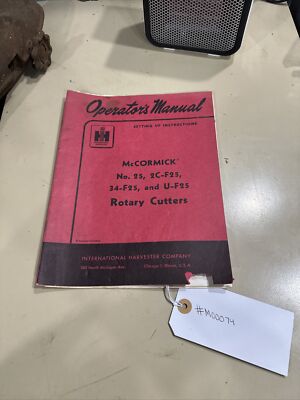 No.25,2C-F25,34-F25, and U-f25 rotary cutters setting up instructions ...