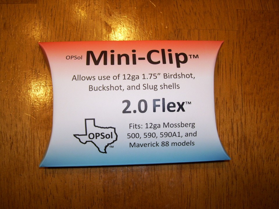 OPSol Mini-Clip™ 2.0 Flex™ - made in USA - fits 12 ga Mossberg 500 590 ...