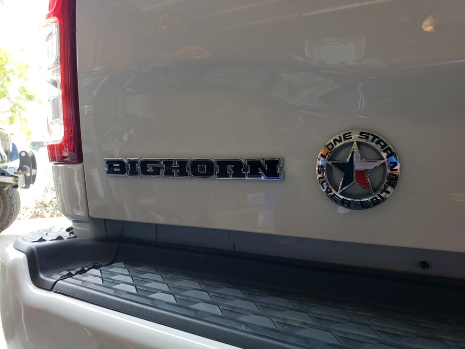 -3- LONE STAR SILVER EDITION Texas Emblem Universal Stick On Truck ...