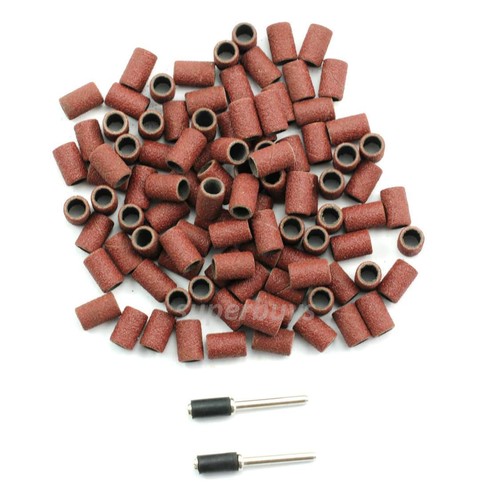 102pc 120Grit Sanding Band Drum 2Mandrel Sand Paper Drill Bit For ...