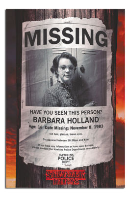 Stranger Things Missing Barb Poster New - Maxi Size 36 x 24 Inch | eBay