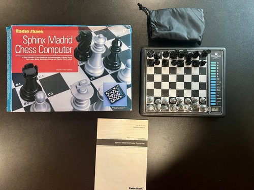 Radio Shack Electronic Sphinx Madrid Chess Computer 1993 Model 60-2426 ...