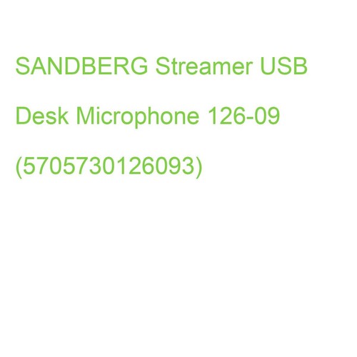 SANDBERG Streamer USB Desk Microphone 126-09 (5705730126093) | eBay.de
